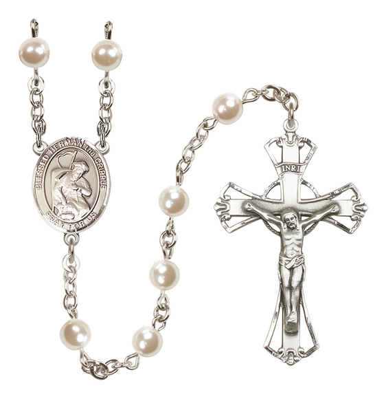 Blessed Herman the Cripple R6011-8403 6mm Rosary Jewelry